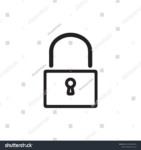 Cybersecurity Privacy Concepts Protect Data Lock Stock Vector Royalty Free