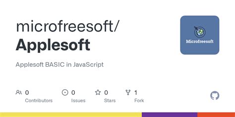 Github Microfreesoftapplesoft Applesoft Basic In Javascript