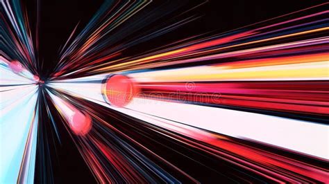 Speed Of Light Bright Shiny Abstract Lines Representing Movement