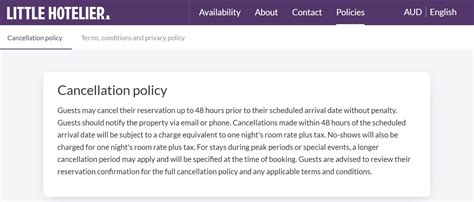 Hotel Cancellation Policy Complete Guide Little Hotelier