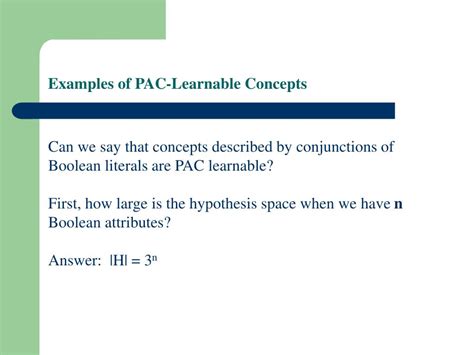 Ppt Computational Learning Theory Powerpoint Presentation Free