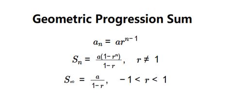 Sum Of Geometric Progression Calculator
