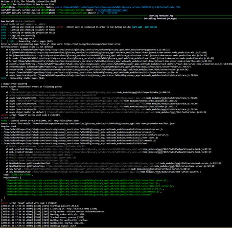 Build Error During Pc Run Env Prod · Issue 292 · Reflex Devreflex