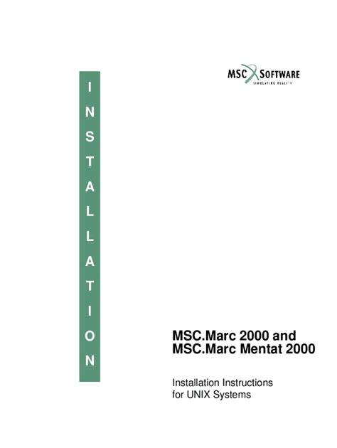 fillable online marc and mentat installation and operations guide fax email print pdffiller