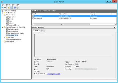Change Settings For Eventlog In Service Installer Kannekens