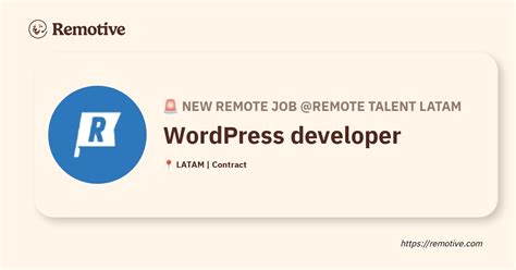 Hiring Wordpress Developer Remote Talent Latam