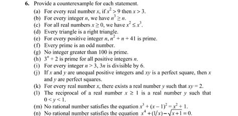 Solved Provide A Counterexample For Each Statement A ﻿for