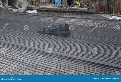 Reinforcement And Structural Steel In Construction Stock Image Image