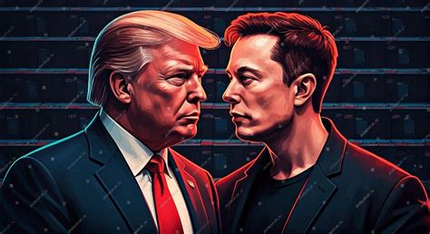 Portrait Donald Trump Elon Musk Facing AI-generated image 2580608227 | Shutterstock