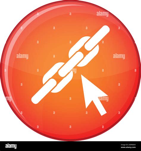 Chain Link Icon Flat Style Stock Vector Image And Art Alamy