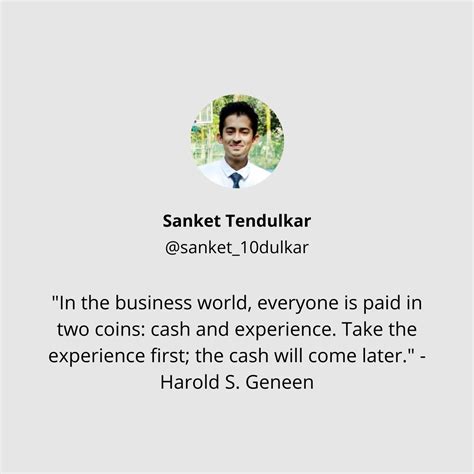 Sanket Tendulkar Linkedinde Yayınladı