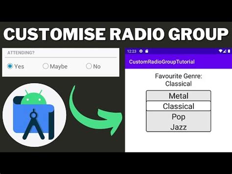 Radio Group Android Studio Tutorial Custom Radio Buttons YouTube