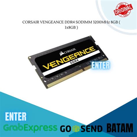Jual CORSAIR VENGEANCE DDR4 SODIMM 3200MHz 8GB 1x8GB Shopee Indonesia