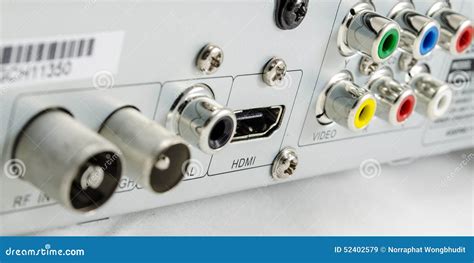 DVD Input And Output Stock Image Image Of Plug Hdtv