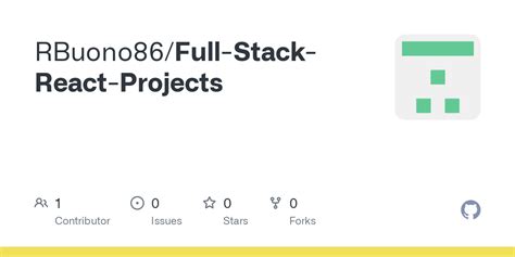 Github Rbuono86full Stack React Projects