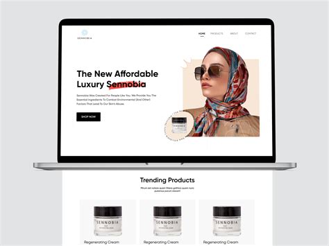 E Commerce Landing Page Behance