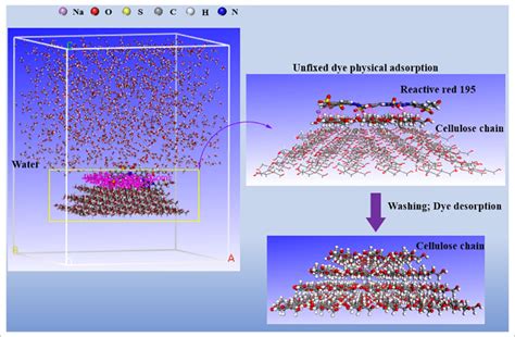 Schematic Diagram Of Dye Molecular Desorption Simulation Download