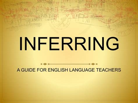What Is Inferring Ppt