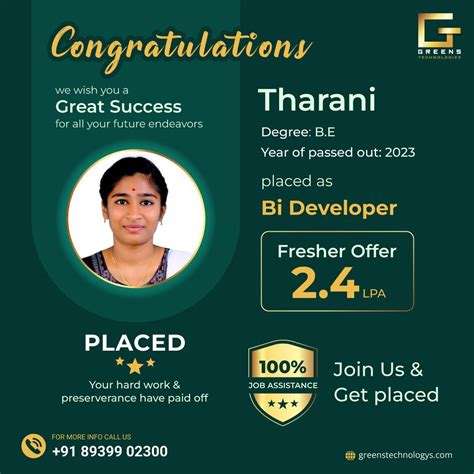 Greens Technologies On Linkedin Placement Greenstechonologies