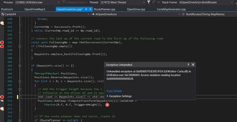 Problem In Generating Route Using Opendrive Actor · Issue 2177