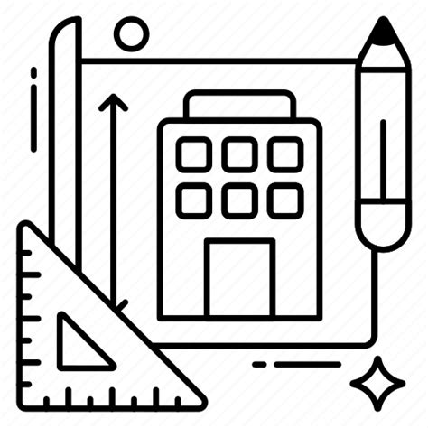 Construction Map Blueprint Engineering Map Construction Plan Prototype Icon Download On