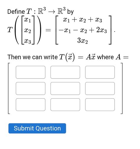 solved define t r3→r3