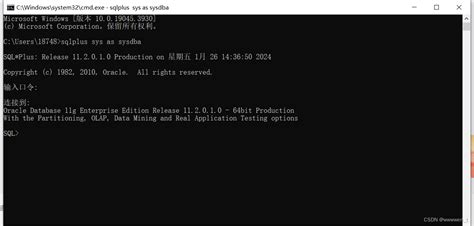 Oracle11g通过cmd命令行导出、导入dmp文件（带图） Csdn博客