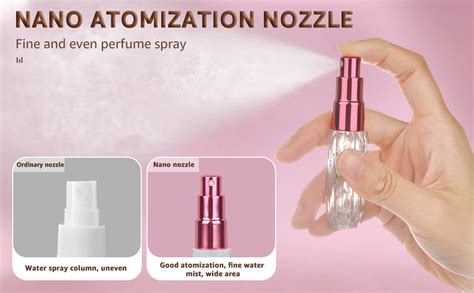 Honzuen Perfume Atomiser 5ml Travel Refillable Bottle 5 Pack Mini Perfume Refill Bottles For