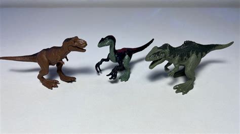 Jurassic World Mini Figures Bundle Trex Therizinosaurus Giganotosaurus