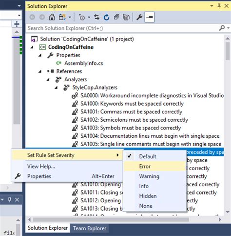 How To Set Up Stylecop And Code Analysis On An Assembly Coding On Caffeine