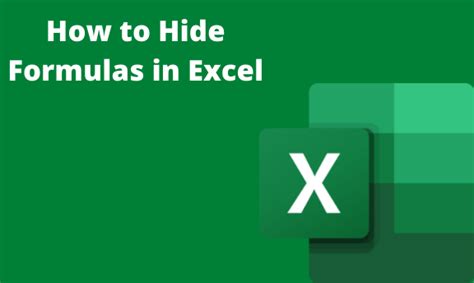 How To Hide Formulas In Excel Basic Excel Tutorial