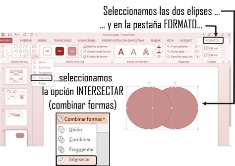 Minitutorial Powerpoint Combinar Formas Intersectar Cortar Coser Y Crear