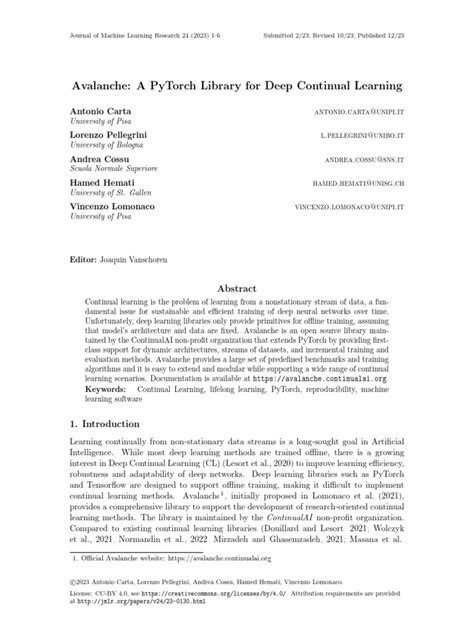 A Pytorch Library For Deep Continual Learning Pdf Deep Learning