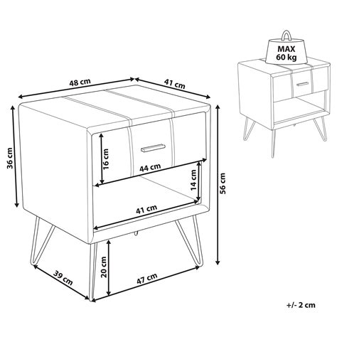 Comodino In Similpelle Bianco Betin