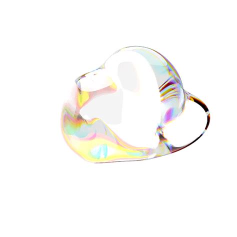shapefest™ glass prism floating blobs 3d illustrations