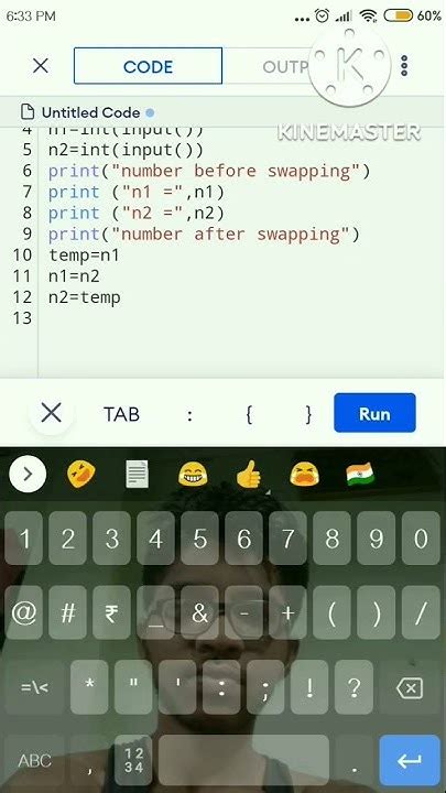 python program to swapping of two numbers shorts youtube