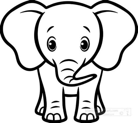 Picture Of Elephant Clipart Black And White 5844547 Clipart Library