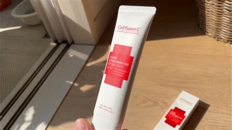 내돈내산 셀퓨전씨 Cell Fusion C 레이저 썬 스크린 100 50ml Spf50 썬크림 Youtube