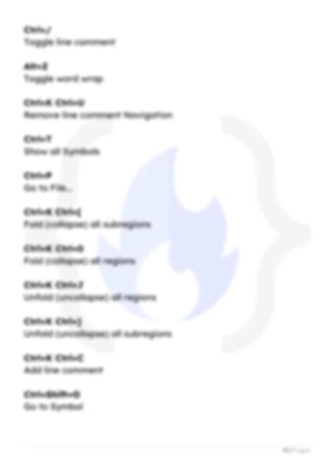 Solution Vs Code Cheatsheet Pdf Studypool