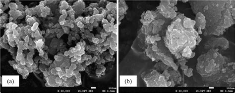 FE SEM Images Of Doped TiO A And Undoped TiO B Prepared Under Download Scientific