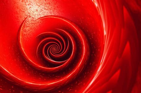 Premium Photo Red Spiral Background Design