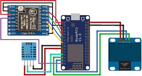 Lora Sx1278 And Esp8266 Transmitter Receiver With Dht11 Sensor