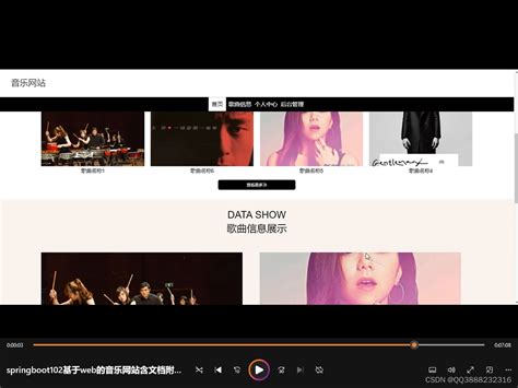 基于springboot vue音乐网站含文档附万字文档 源码 lw 部署文档 讲解等 springboot vue的音乐网址设计文档 csdn博客