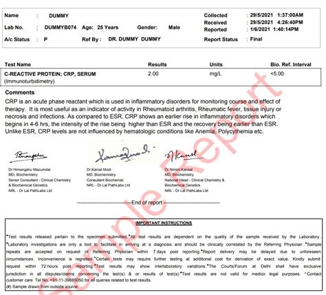 Crp Test Price Purpose Procedure Report And Normal Range Crp Test Price Purpose Procedure Report And Normal Range