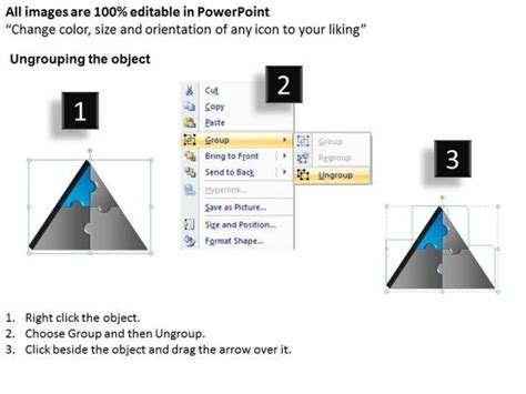 PowerPoint Slides Graphic Triangle Puzzle Ppt Slide