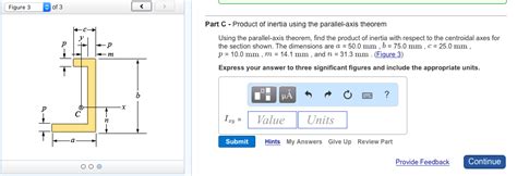 solved product of inertia using the parallel axis theorem