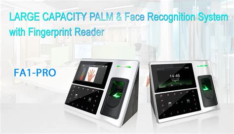 large capacity id card reader 125khz and face fingerprint palm time