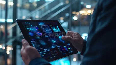 The Digital Data Analysis Tablet Ai Generated Stock Image Image Of Innovation Business