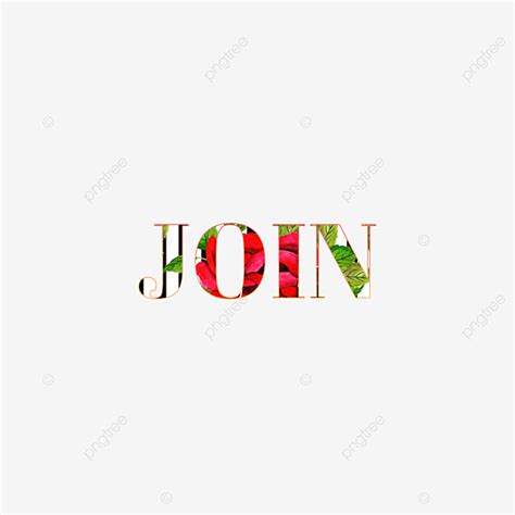 Join Hands White Transparent Plants Join Font Hand Painting Illustration Word Art Join Plants