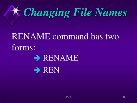 Chapter Using DEL REN MOVE And RD S Ch Ppt Download